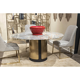 Exquisite Stone International Compass Round Dining Table: A Timeless ...