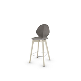Calligaris Basil CS1495: Premium Wooden Base Stool